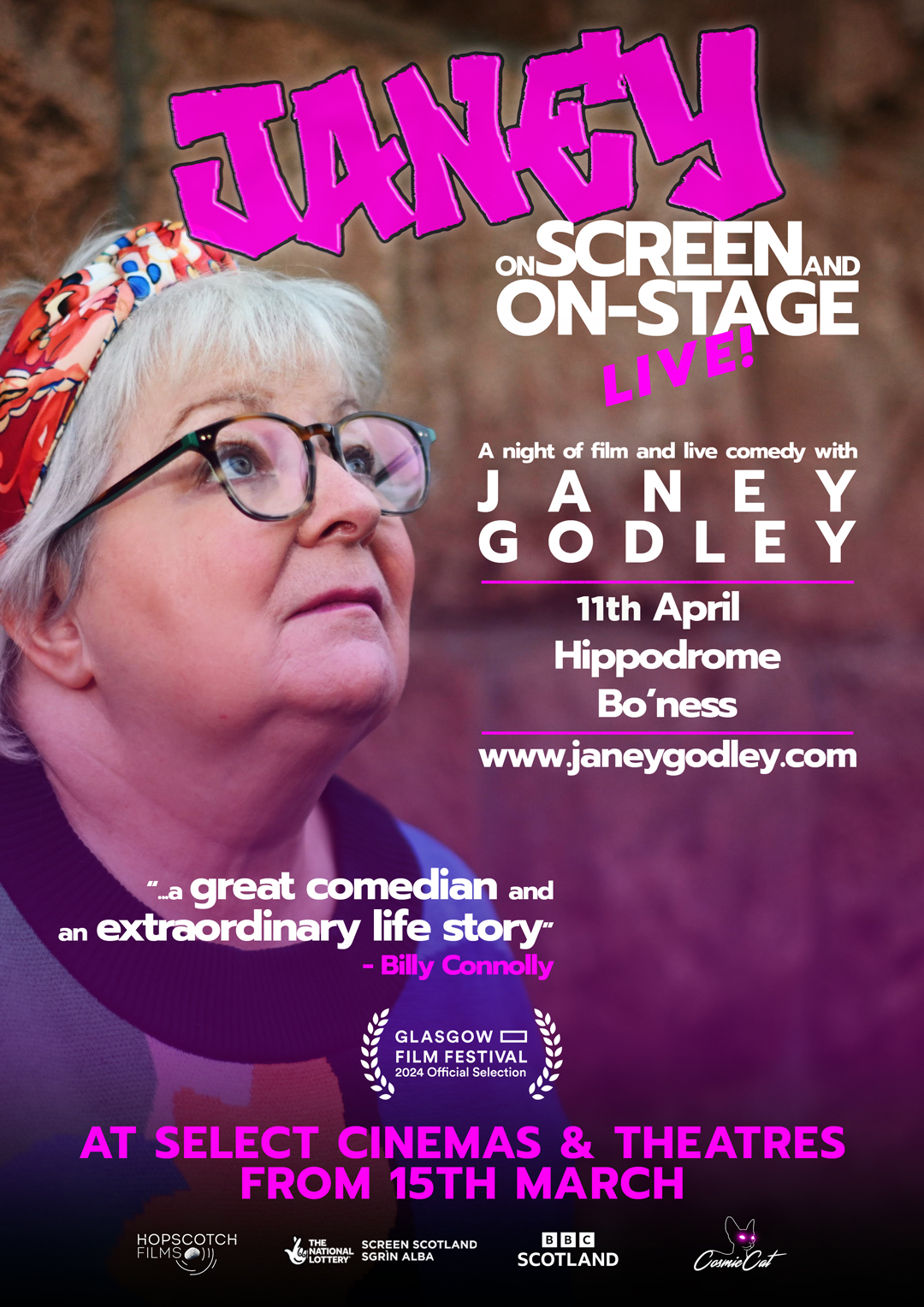 JANEY: On Screen & On-Stage (Cert 18 TBC) | Falkirk Council